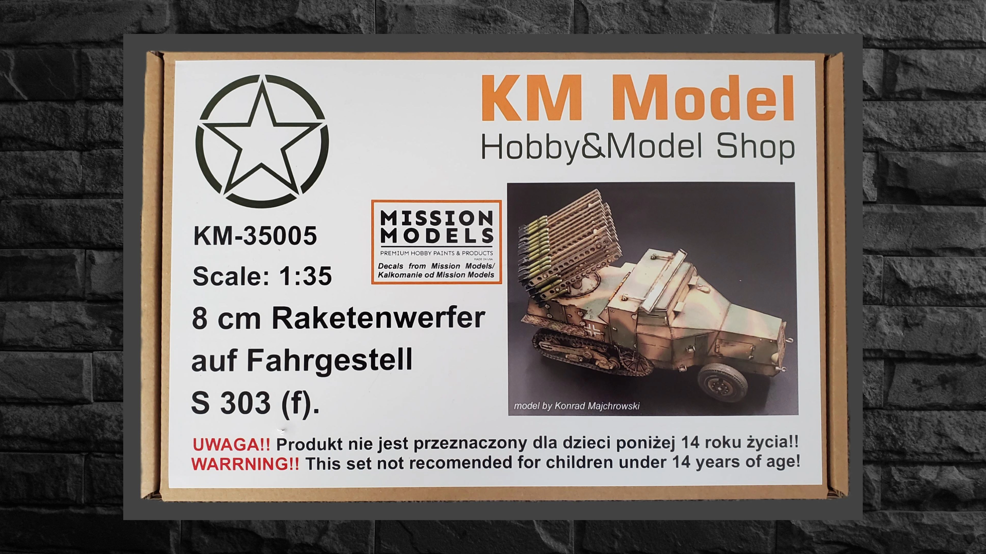 KM Model - KM-35005 - 1/35 3D Printed Resin Kit - 8cm Raketenwerfer au ...